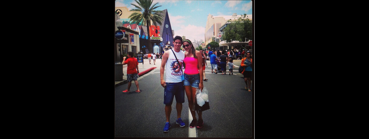Photo : James Rodriguez avec sa femme Daniela en vacances en mai 2013 ...