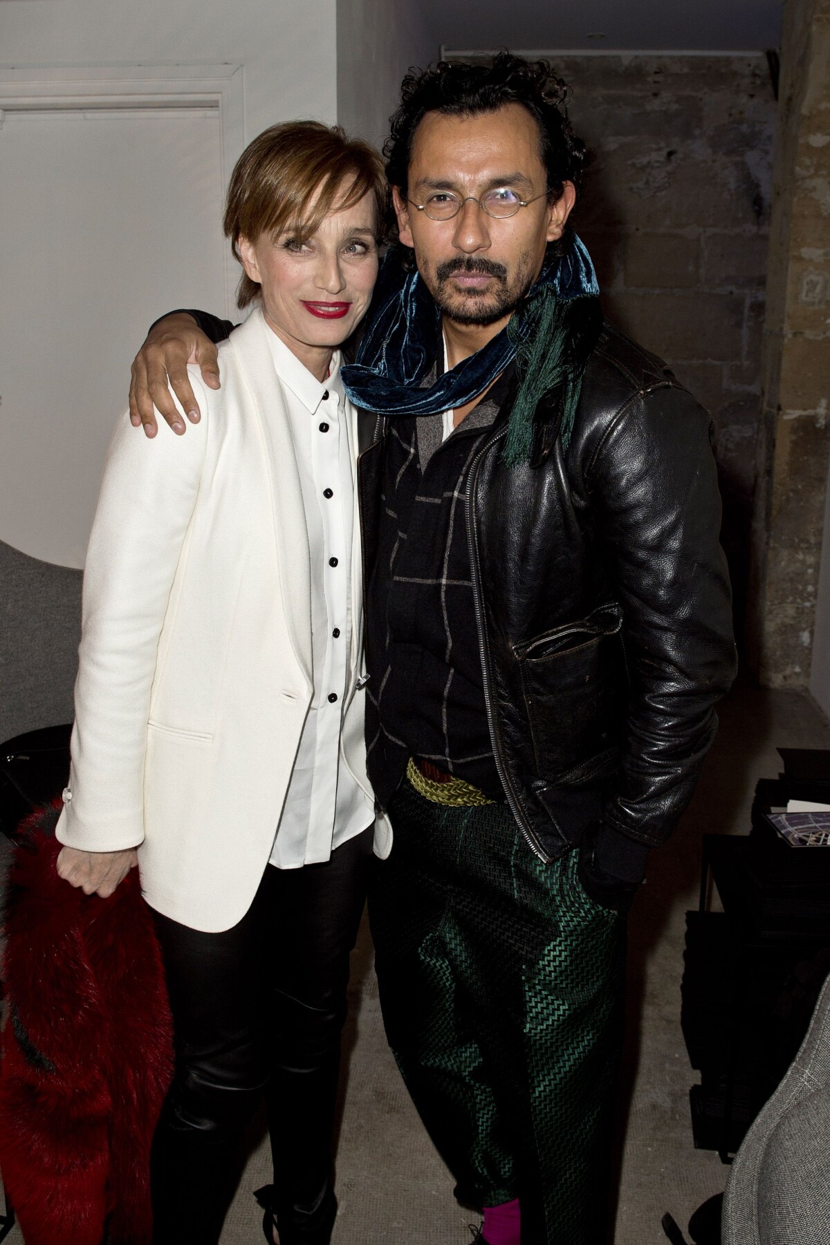 Photo : Kristin Scott Thomas et Haider Ackermann lors du Lancement de ...