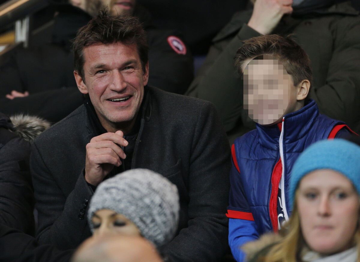 Photo : Benjamin Castaldi et ses enfants assistent au match entre le ...