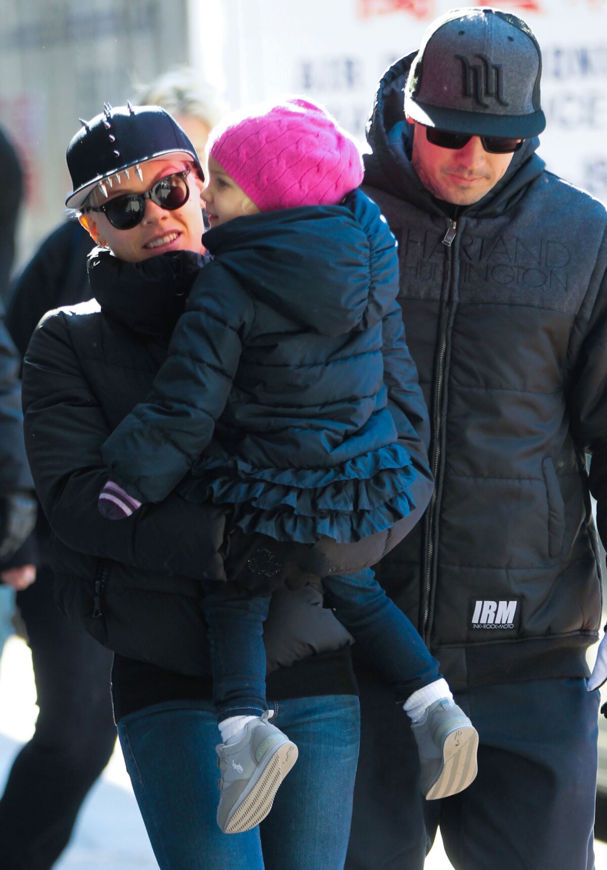 Photo : La chanteuse Pink, son mari Carey Hart et leur fille Willow se ...