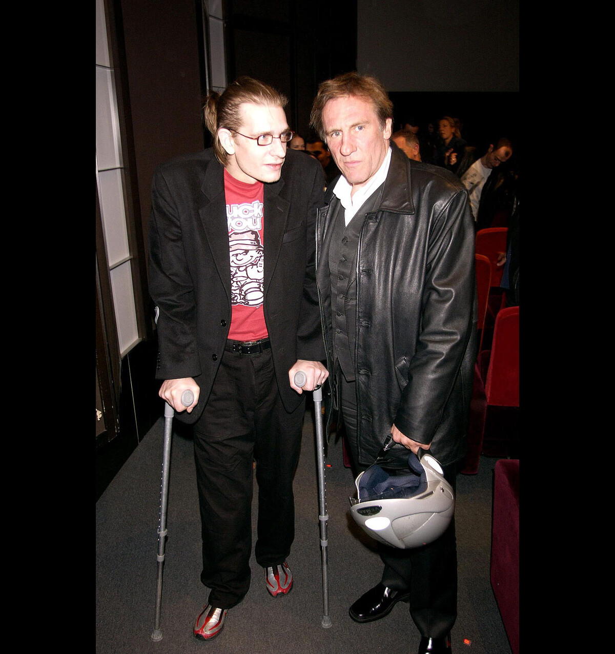 Photo : Guillaume et Gérard Depardieu en 2002 - Purepeople