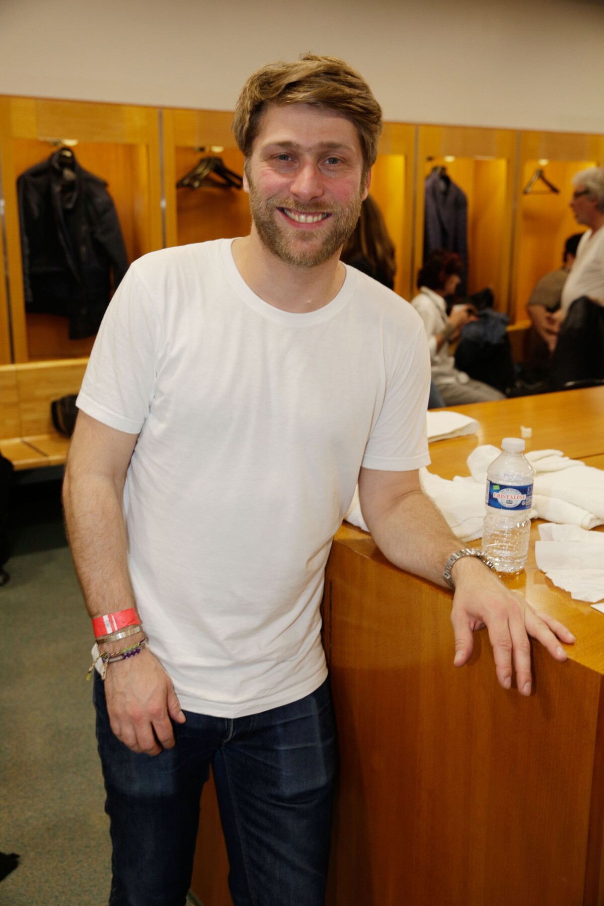 Photo : Tom Dingler en backstage du concert Stars 80 le 9 mai 2015, au ...