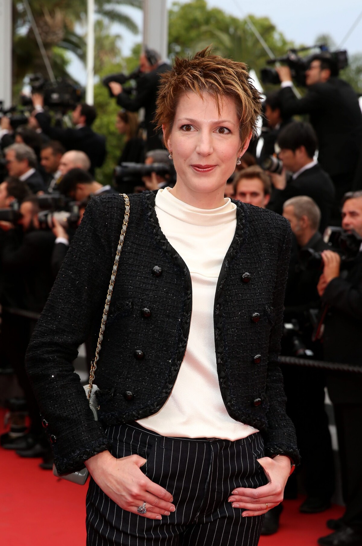 Photo : Natacha Polony - Montée des marches du film "Macbeth" lors du ...