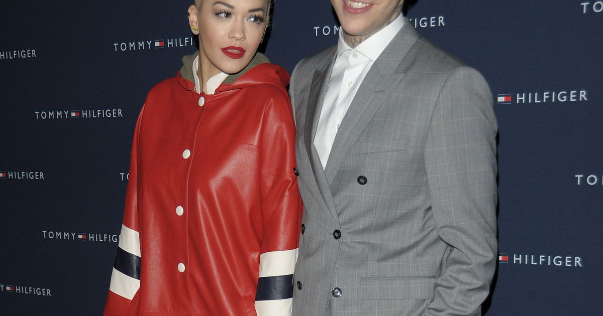 Richard Hilfiger et sa compagne Rita Ora - Photocall de l'inauguration ...