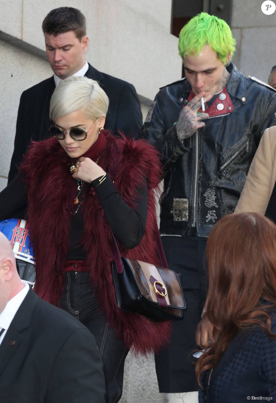 Rita Ora et son petit-ami Ricky Hil (Richard Hilfiger) - Arrivée des ...