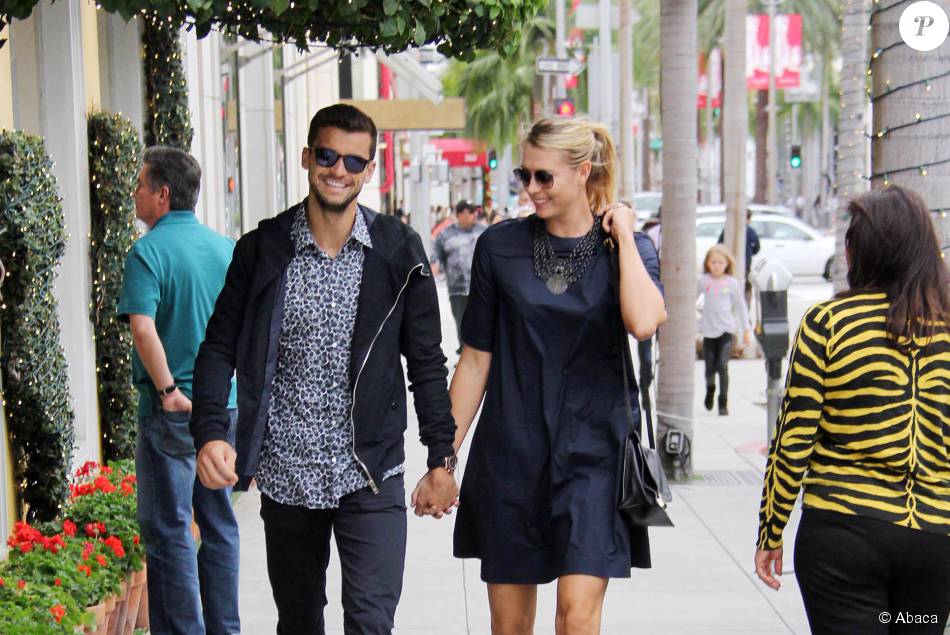 Maria Sharapova et Dimitrov à Beverly Hills, Los Angeles, le 7 décembre ...