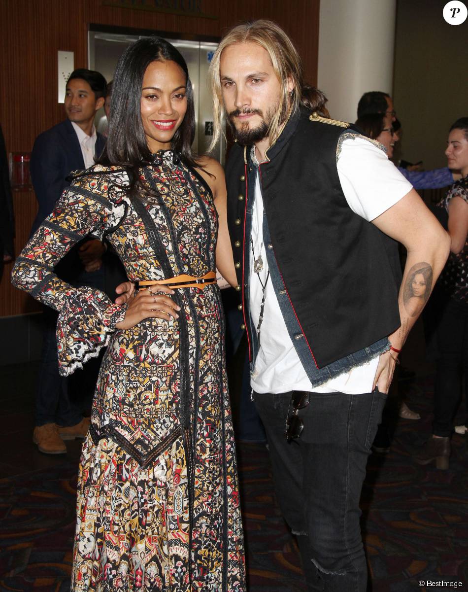 Zoe Saldana, Marco Perego - Première du film Infinitely Polar Bear à ...