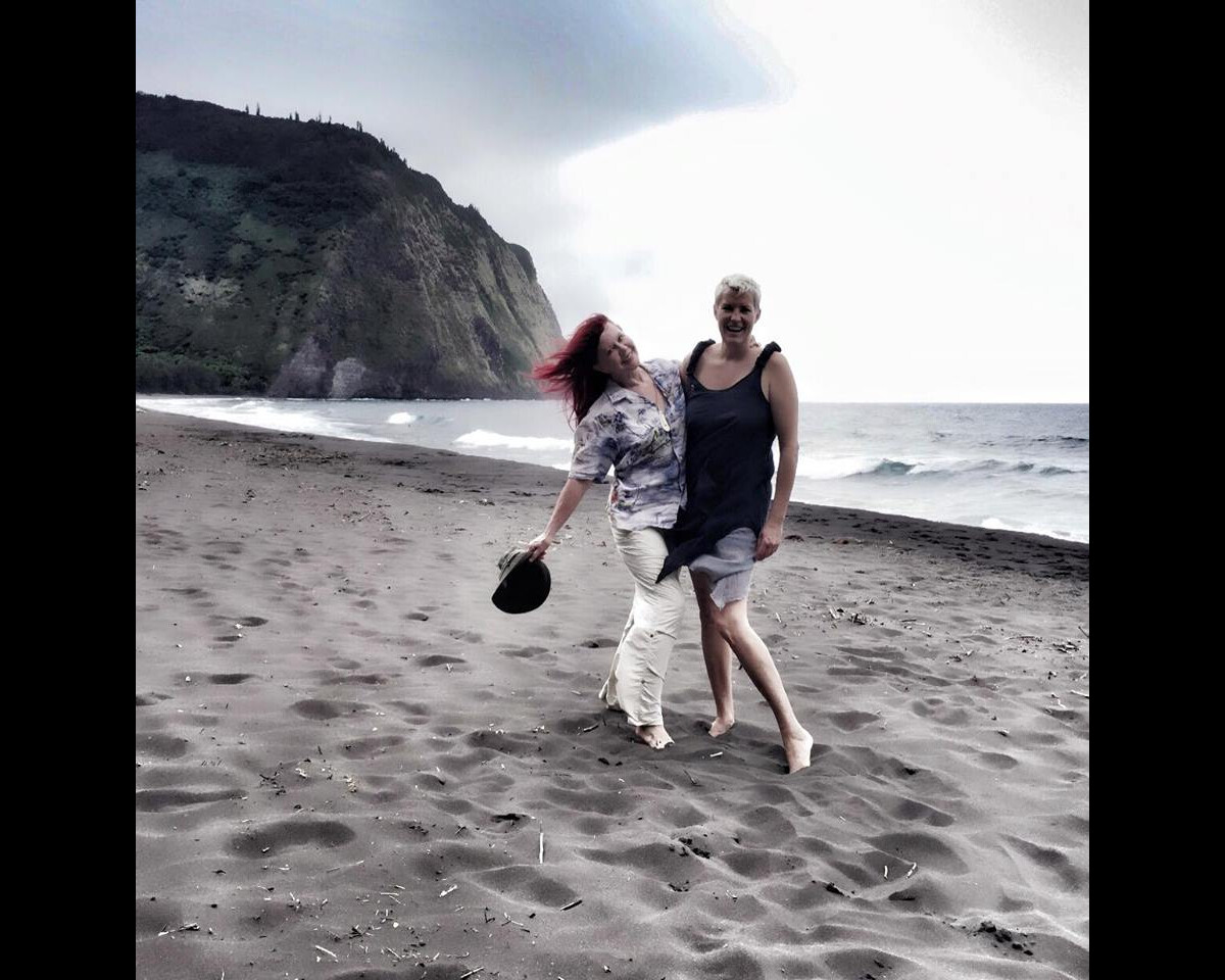 Photo Kate Pierson Et Son épouse Monica Coleman à Hawaï Photo