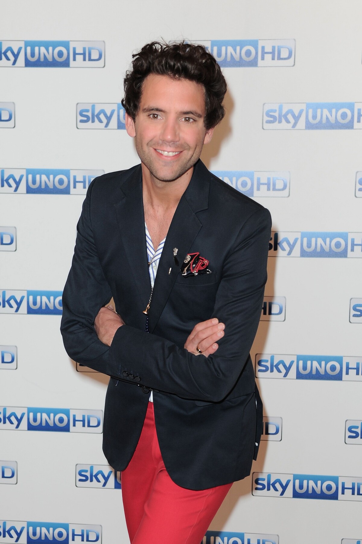 Photo : Mika à la conférence de presse " Italia's Got talent " à Milan ...