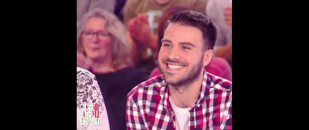 Photo : Jérémy Chatelain sur le plateau du Grand 8 sur D8. Janvier 2015 ...