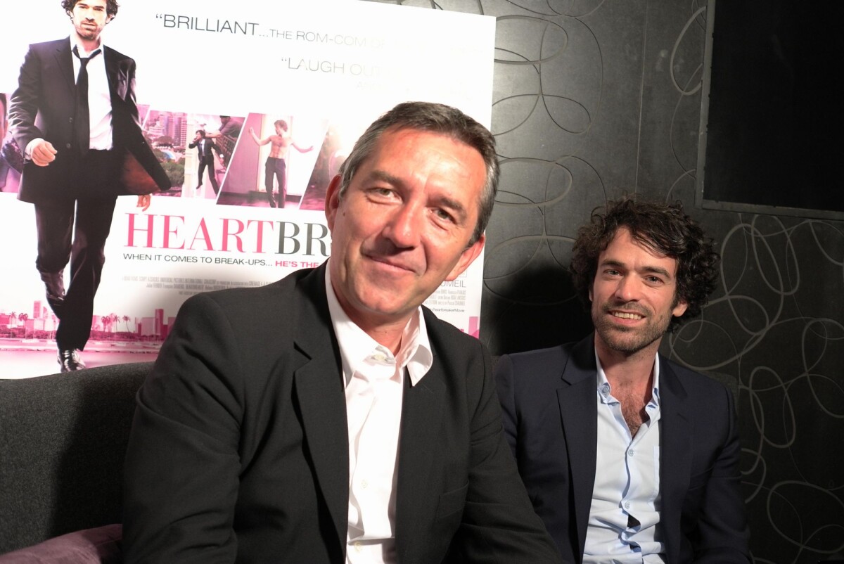 Photo : Pascal Chaumeil et romain Duris à Londres, le 25 mai 2010 ...