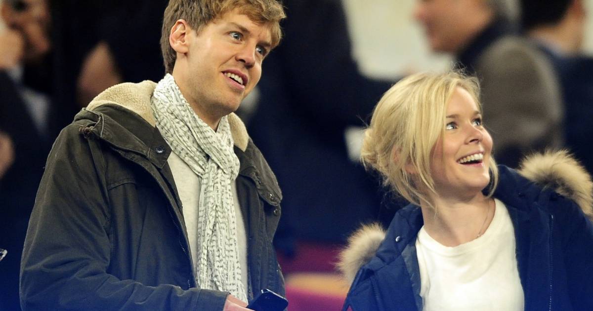 Sebastian Vettel et sa compagne Hanna lors de la rencontre entre le FC ...