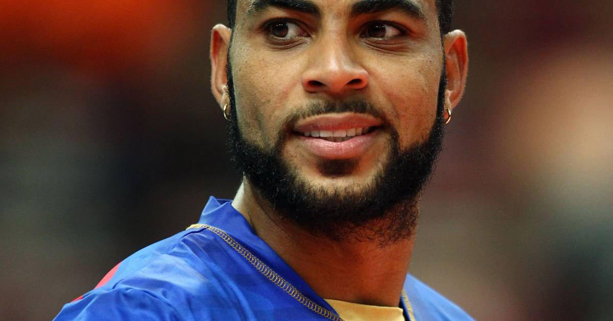 Earvin Ngapeth le 16 septembre 2014 lors de France - Allemagne en match ...