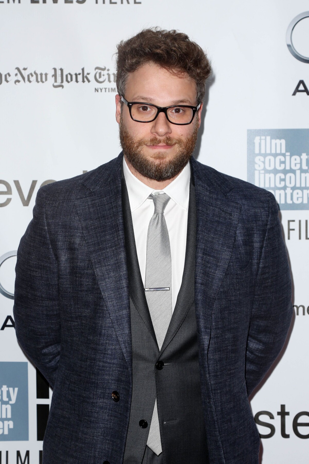 Photo : Seth Rogen à la première de 'Steve Jobs' à New York, le 3 ...
