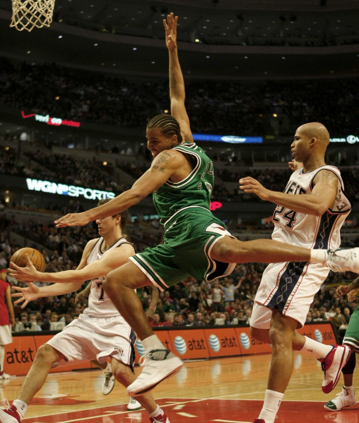 Photo : Thabo Sefolosha lors de la rencontre entre les Bulls de Chicago ...