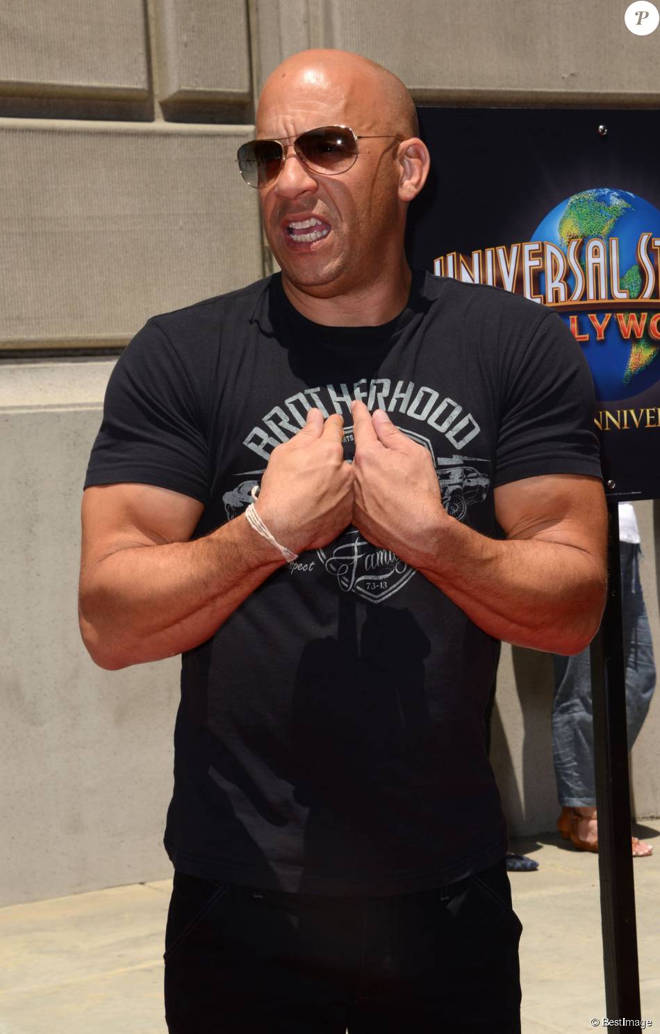 Vin Diesel - Inauguration du Fast & Furious Supercharged Ride aux ...
