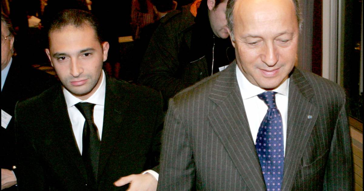 Laurent et Thomas Fabius au dîner du CRIF au Pavillon d'Aremenonville à ...