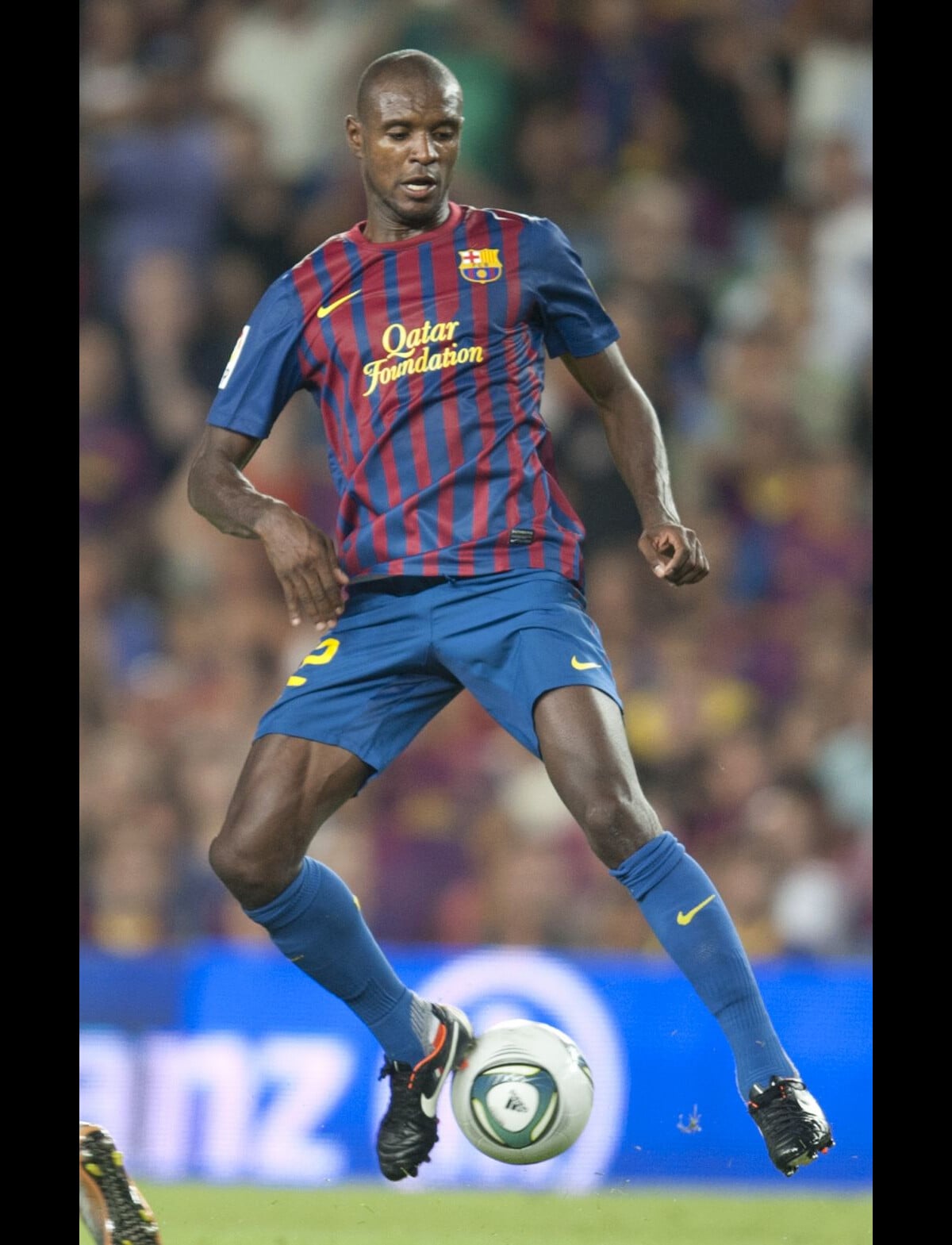 Photo : Eric Abidal à Barcelone le 17 août 2011. - Purepeople