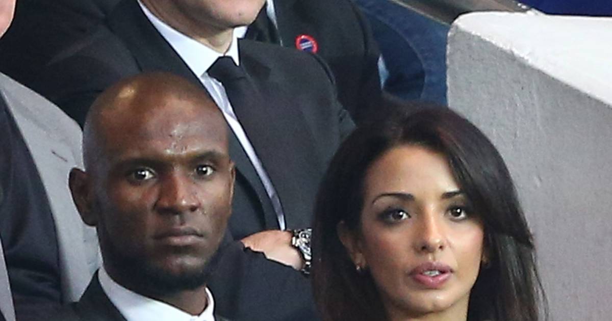 Eric Abidal et sa femme Hayet Kebir - People assistent au quart finale ...