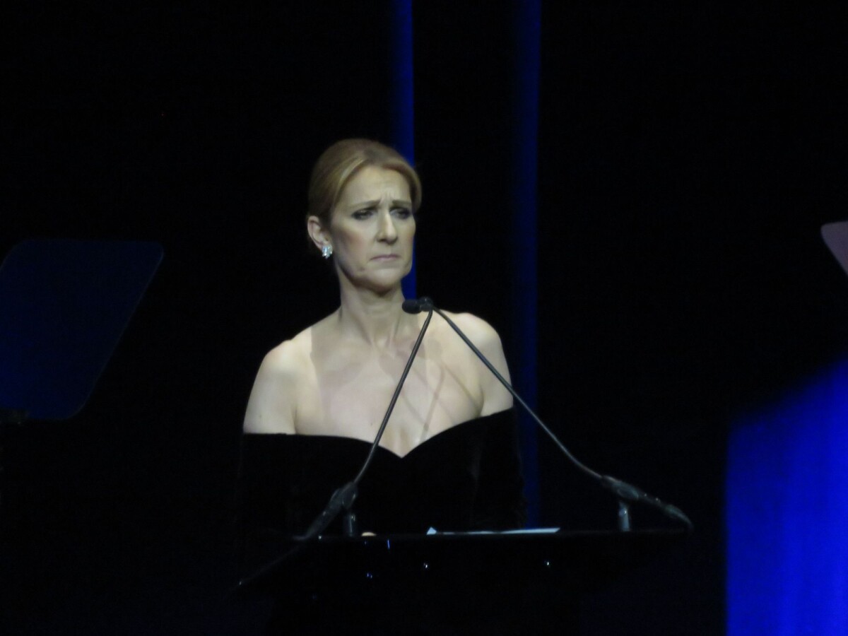 Photo : La chanteuse Céline Dion assiste à la cérémonie en hommage à ...