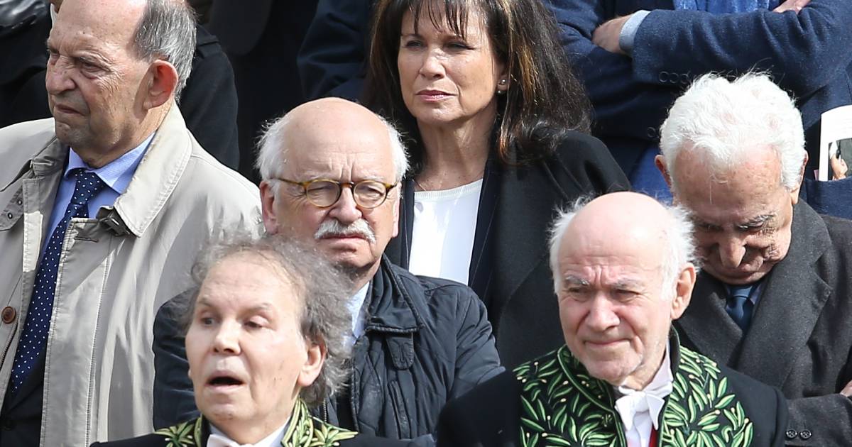 Angelo Rinaldi, Pierre Rosenberg, Erik Orsenna, Anne Sinclair lors de l ...