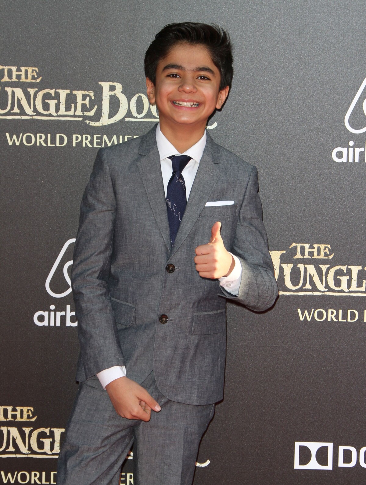 Photo : Neel Sethi - Première du film "Le Livre de la Jungle" au El ...