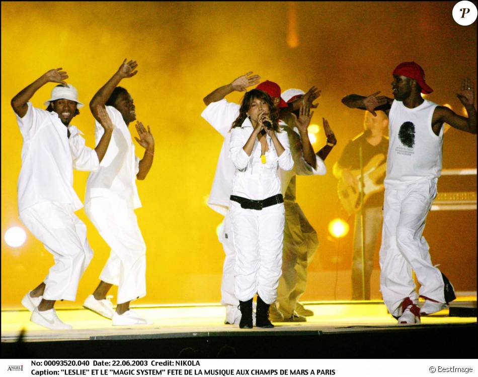 Leslie et le groupe Magic System en concert pour la fête de la musique ...