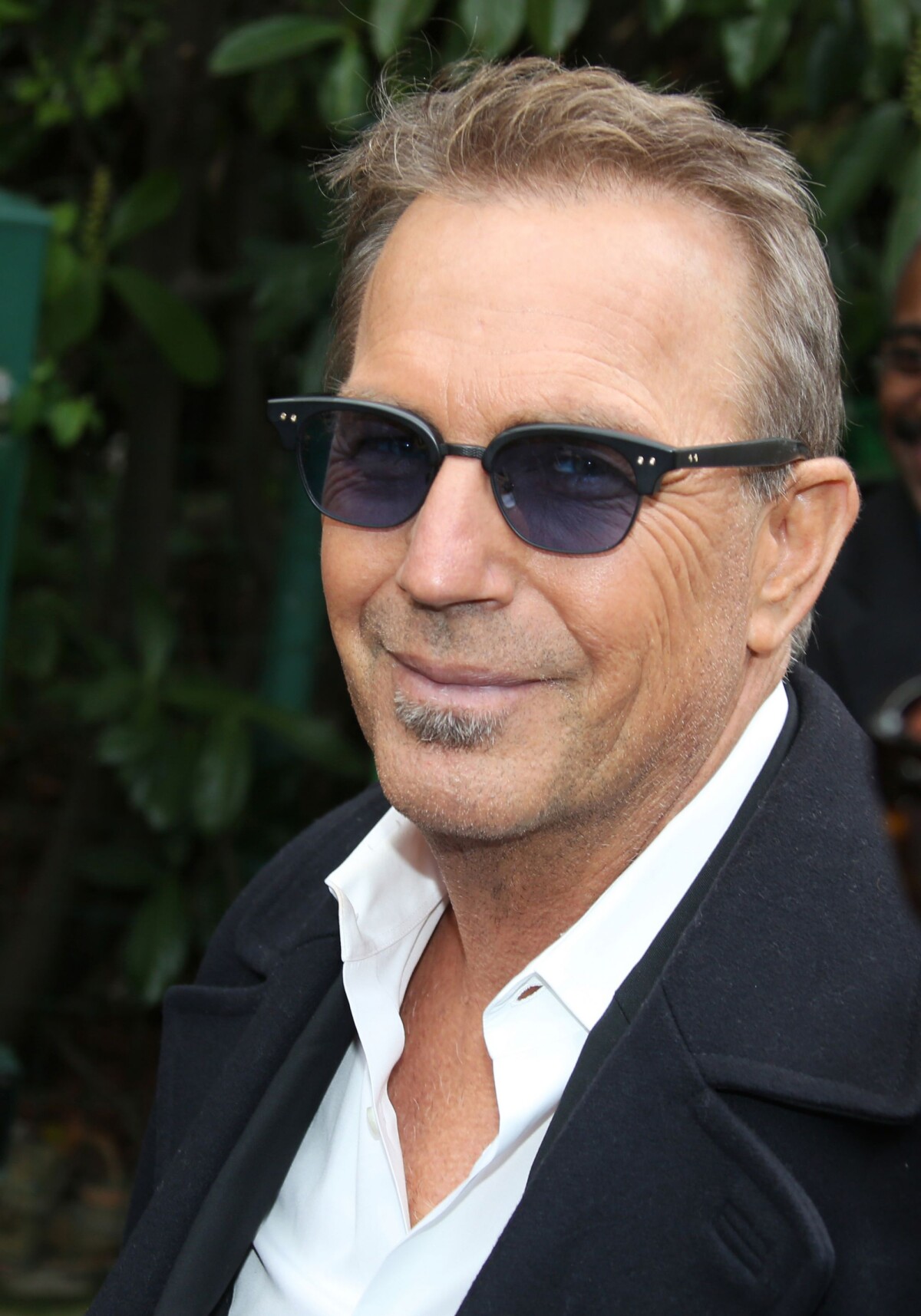 Photo : Kevin Costner arrive au studio Gabriel pour l'enregistrement de ...