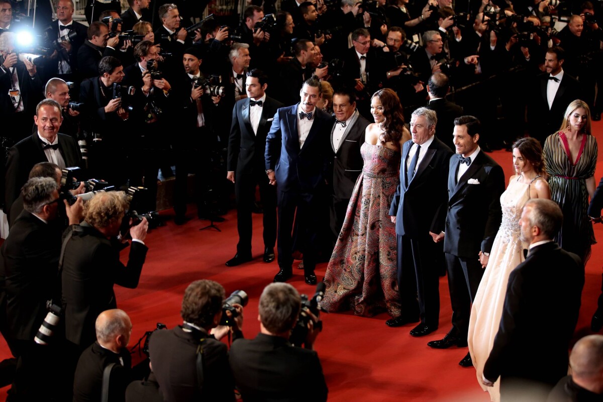 Photo : Guest, Roberto Duran, Grace Hightower, son mari, Robert De Niro ...