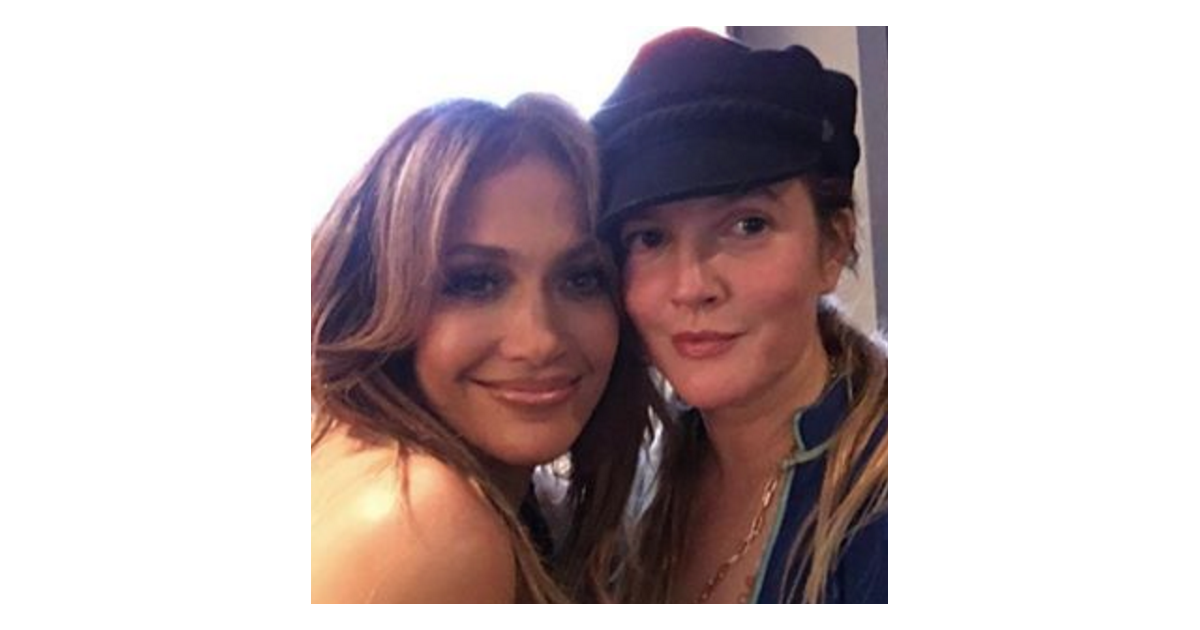 Jennifer Lopez Et Drew Barrymore Photo Publiée Sur Instagram Au Mois D