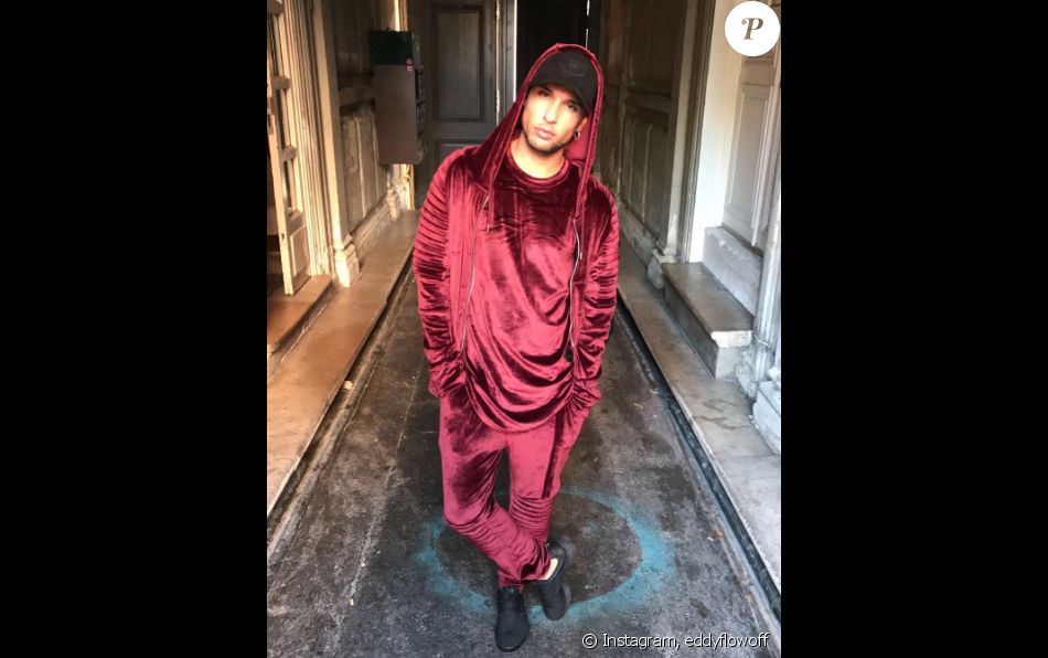 Eddy de Secret Story 7 en look total rouge. Octobre 2016. - Purepeople