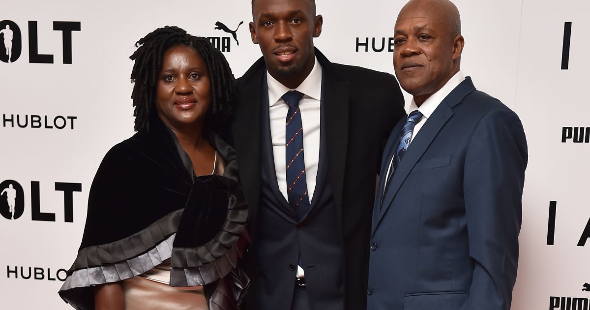 Jennifer Bolt, Usain Bolt et Wellesley Bolt à la première de 'I Am Bolt ...