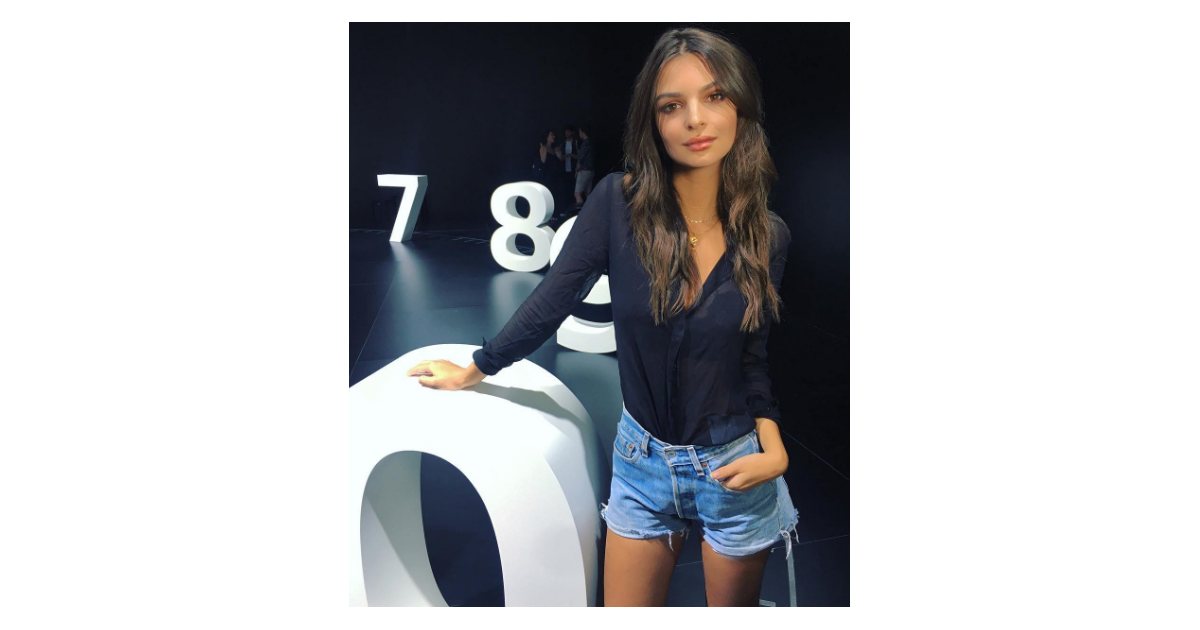Emily Ratajkowski a publié une photo d'elle sur sa page Instagram, le 3 ...
