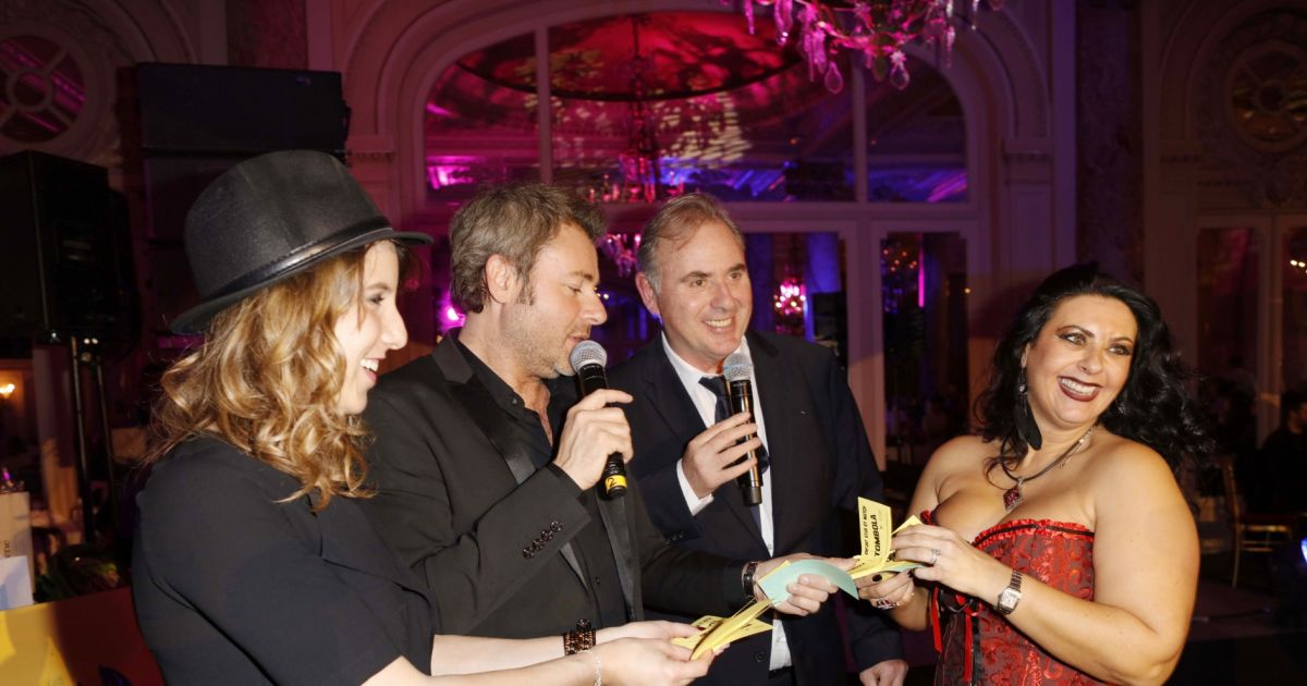 Léa François, Jérôme Anthony et Philippe Risoli - Dîner de gala de l ...