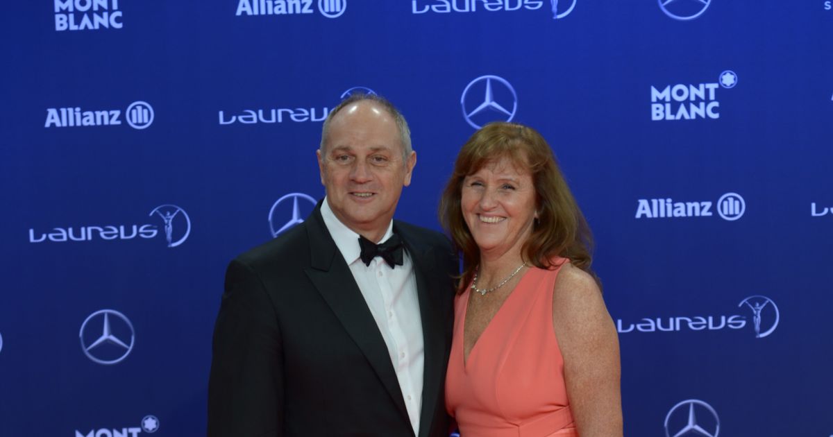 Steve Redgrave et sa femme Ann Redgrave lors de la soirée des Laureus ...