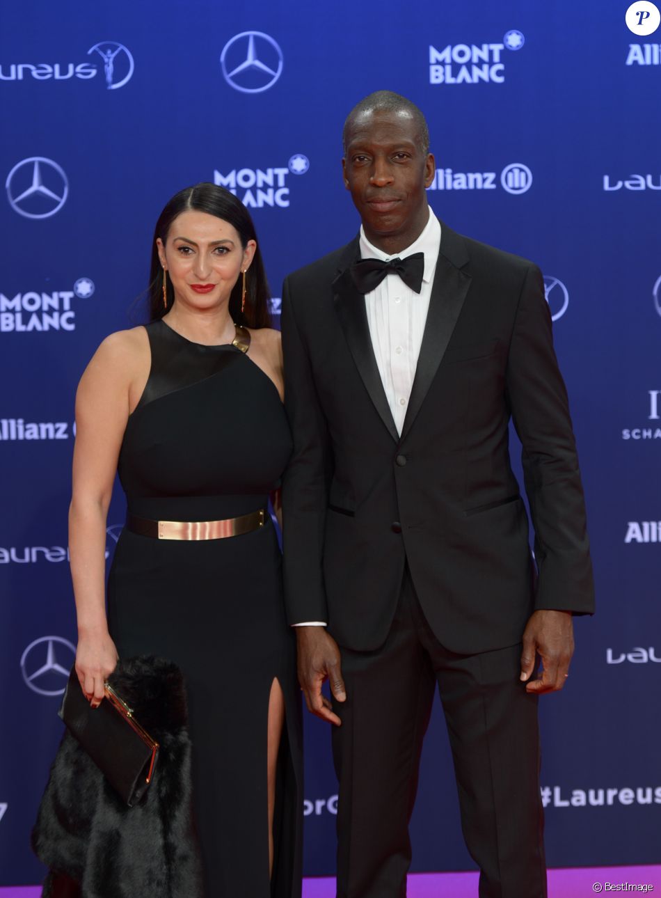 Michael Johnson et sa femme Armine Shamiryan à la soirée des Laureus ...