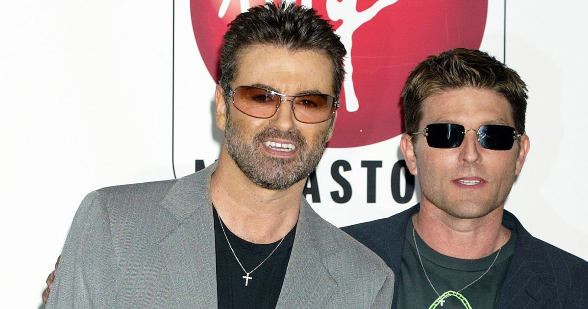 George Michael et Kenny Goss au Virgin Megastore de Los Angeles le 22 ...