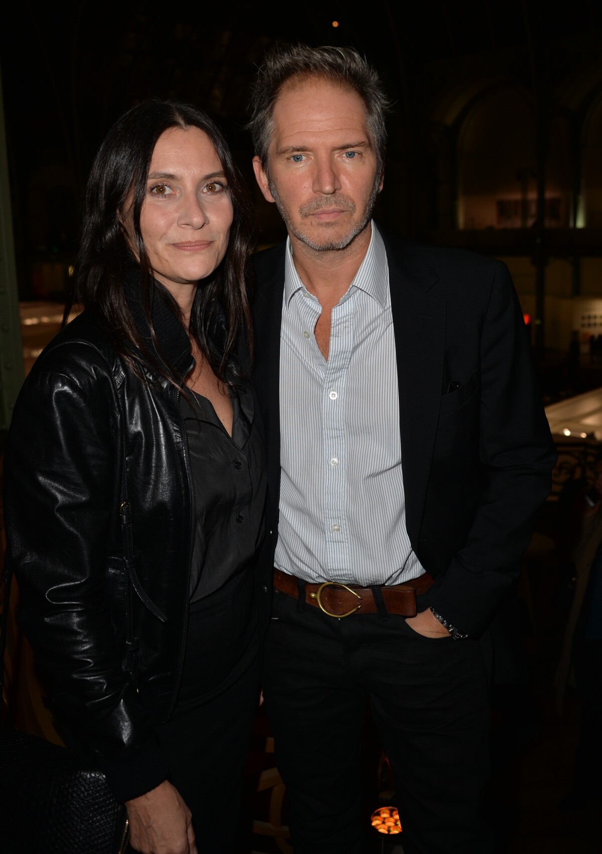 Photo : Christopher Thompson et sa compagne Géraldine Pailhas - Soirée d'inauguration de la FIAC ...