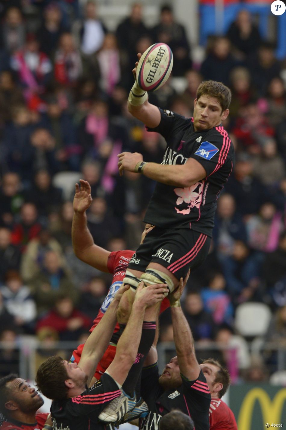 Pascal Papé pendant le match Stade Francais vs Toulon à Paris, le 30 ...