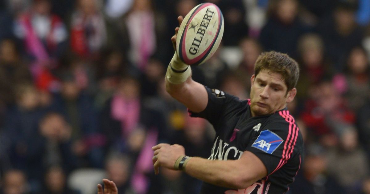 Pascal Papé pendant le match Stade Francais vs Toulon à Paris, le 30 ...