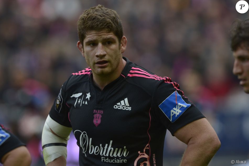Pascal Papé pendant le match, Stade Francais vs Toulouse, au Stade de ...