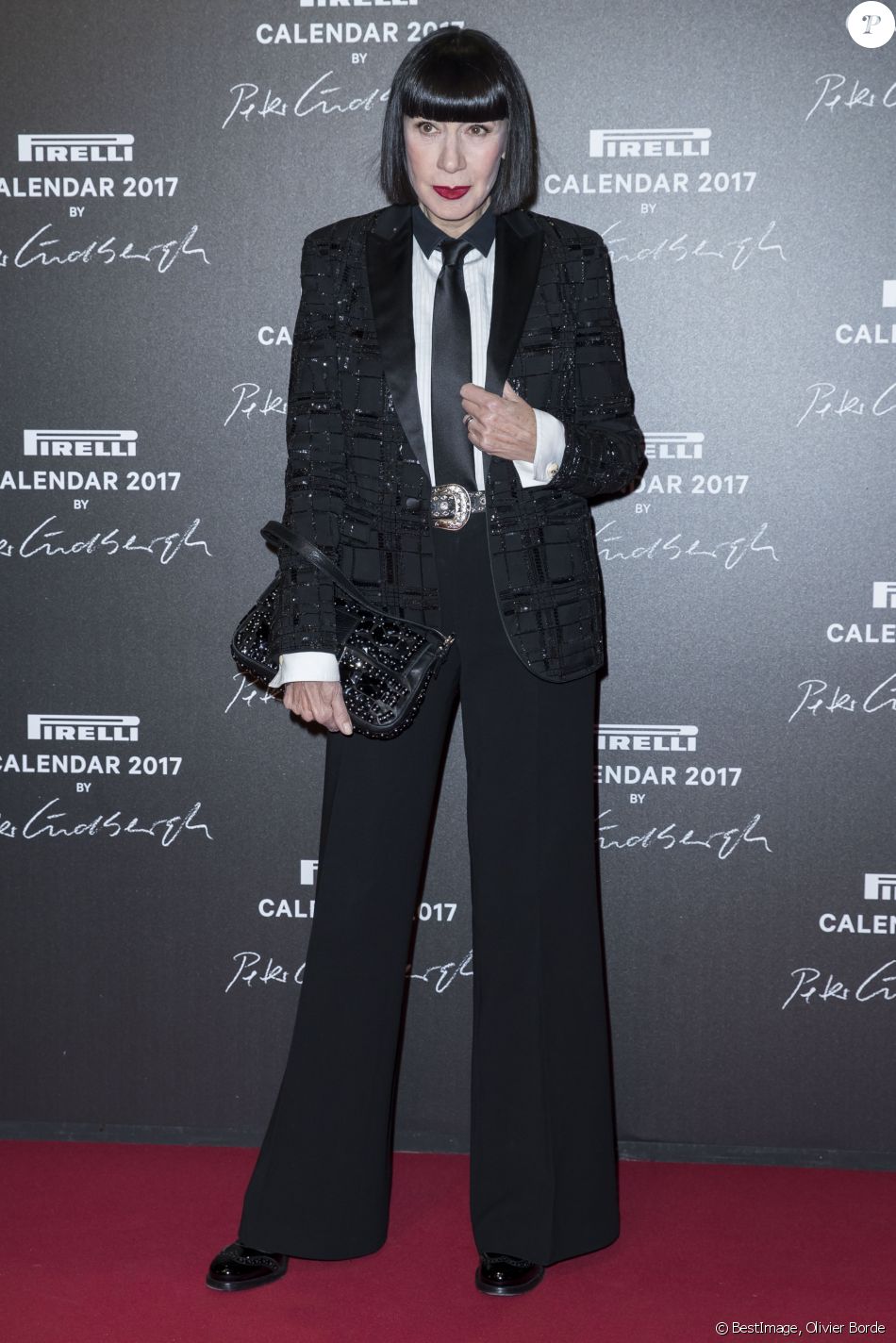 Chantal Thomass lors du photocall du lancement du calendrier Pirelli ...
