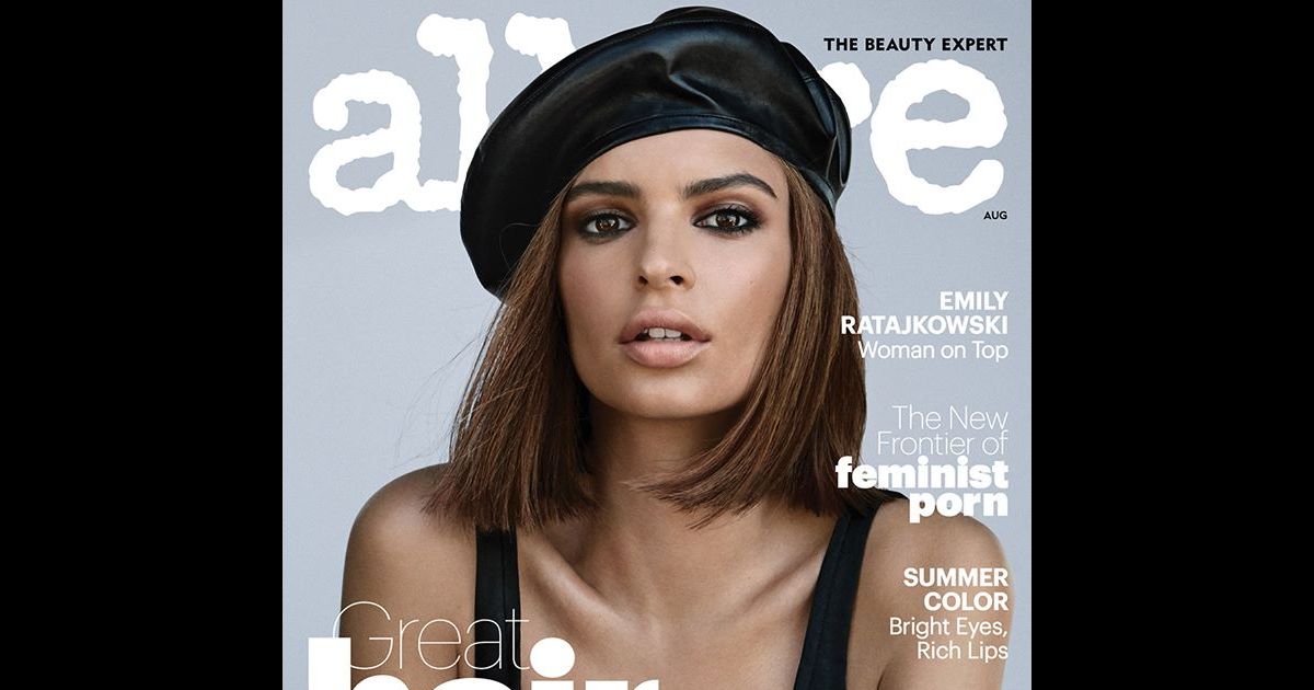 Emily Ratajkowski en couverture du magazine Allure (numéro d'août 2017 ...