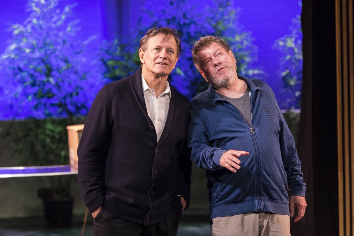 Photo : Exclusif - Francis Huster et Régis Laspalès lors de la ...