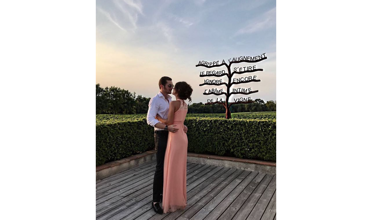 Photo : Louis Sarkozy et Natali Husic de mariage. - Purepeople