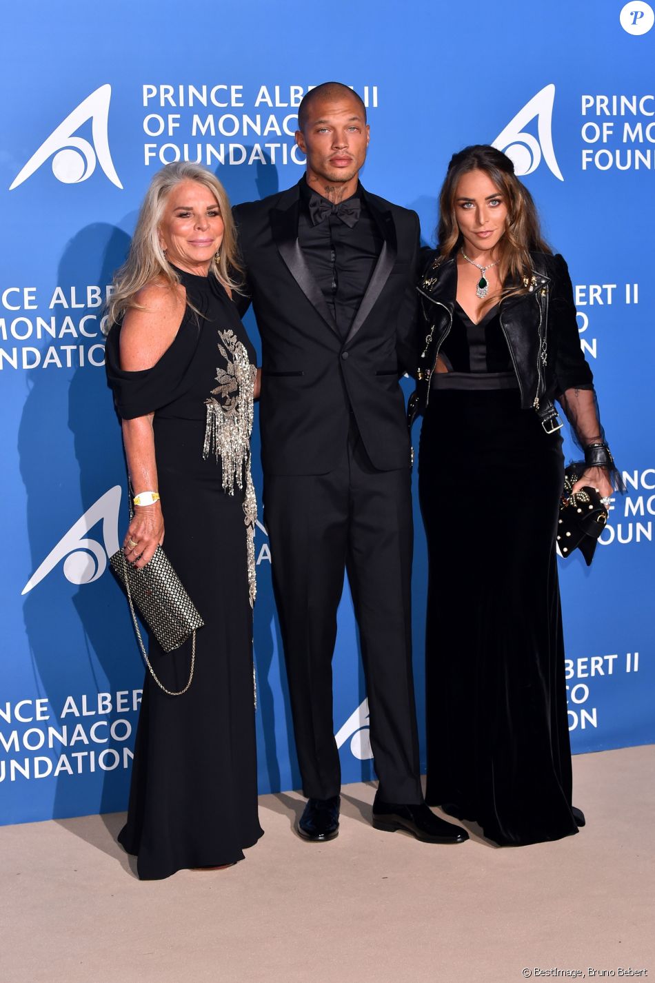 Tina Green, Jeremy Meeks et Chloe Green lors du 1er Gala pour l'Océan ...