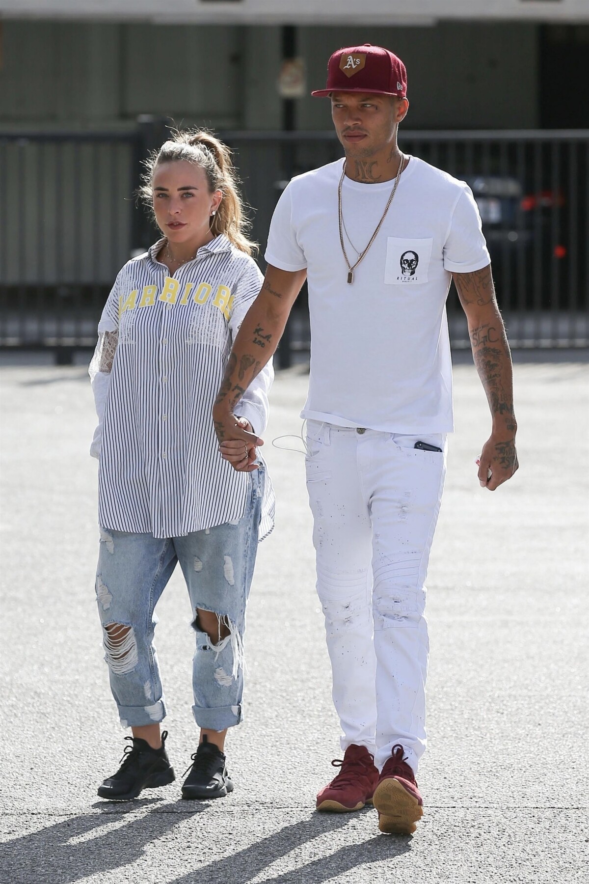 Photo : Exclusif - Jeremy Meeks et sa compagne Chloe Green font du ...