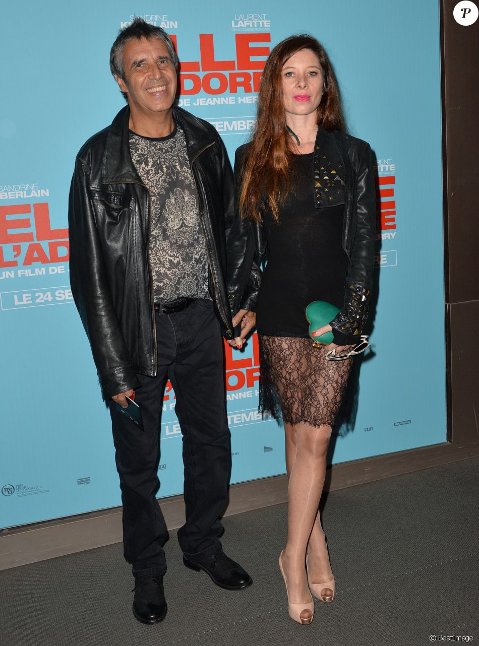 Julien Clerc et sa femme Hélène Grémillon - Avant-première du film Elle ...