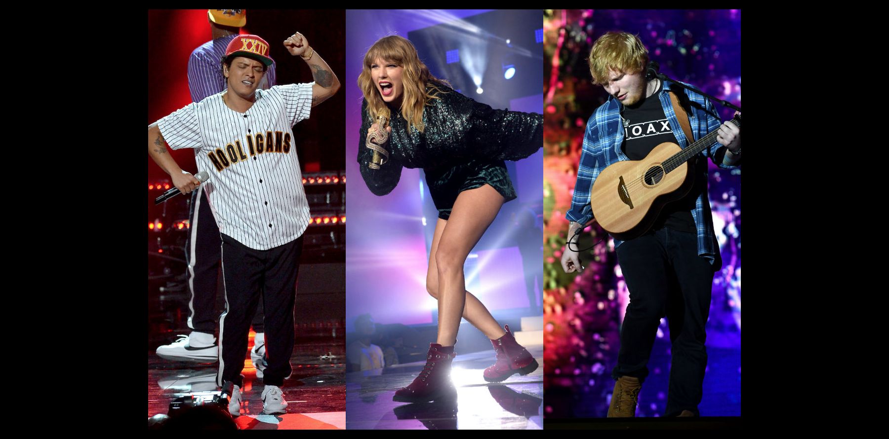 United State of Pop 2017 : Taylor Swift à donf' avec Bruno Mars et Ed ...
