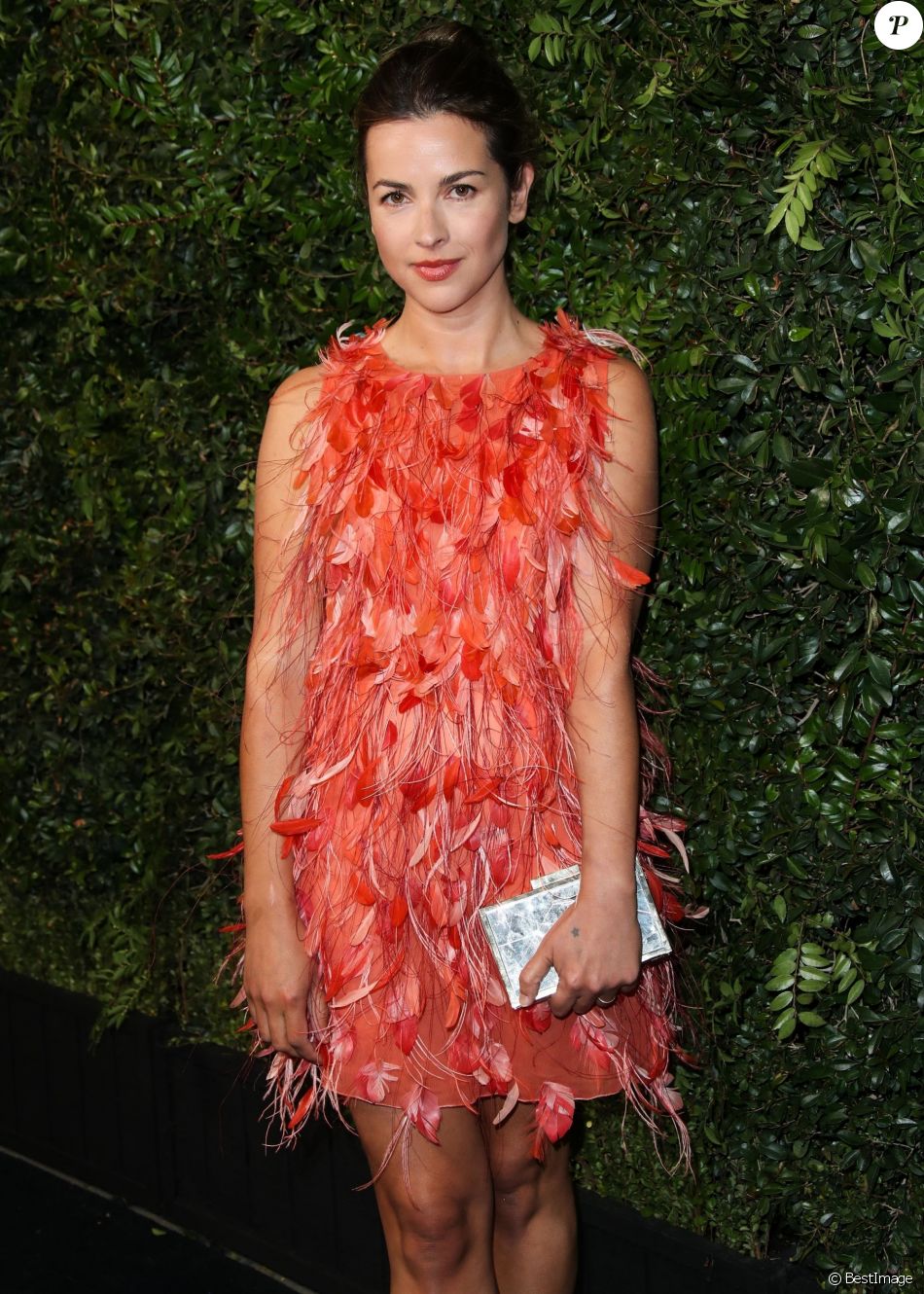Amelia Warner lors du dîner Chanel and Charles Finch Pre-Oscar Awards ...